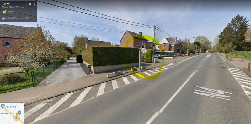 Radar Fixe 50 km/h Wavre - 13-Brabant wallon - Chaussée de Bruxelles
